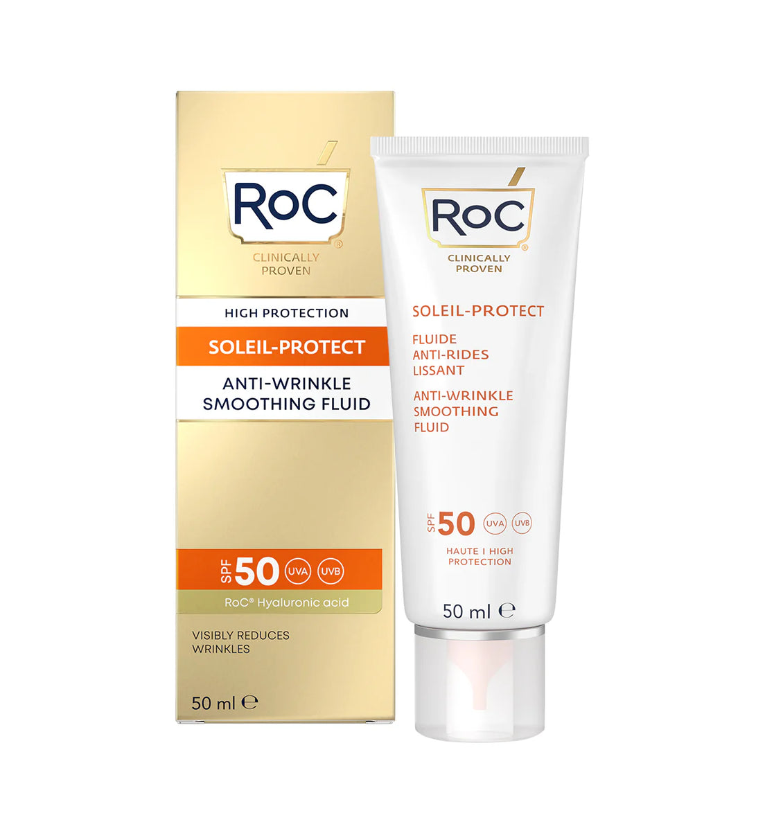 Soleil Protect Anti Wrinkle Smoothing Fluid SPF50 – RoC Australia